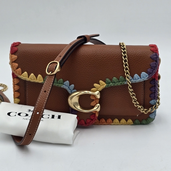 Coach | Bags | Coach Tabby Crossbody Bag W Rainbow Embroidery Euc ...